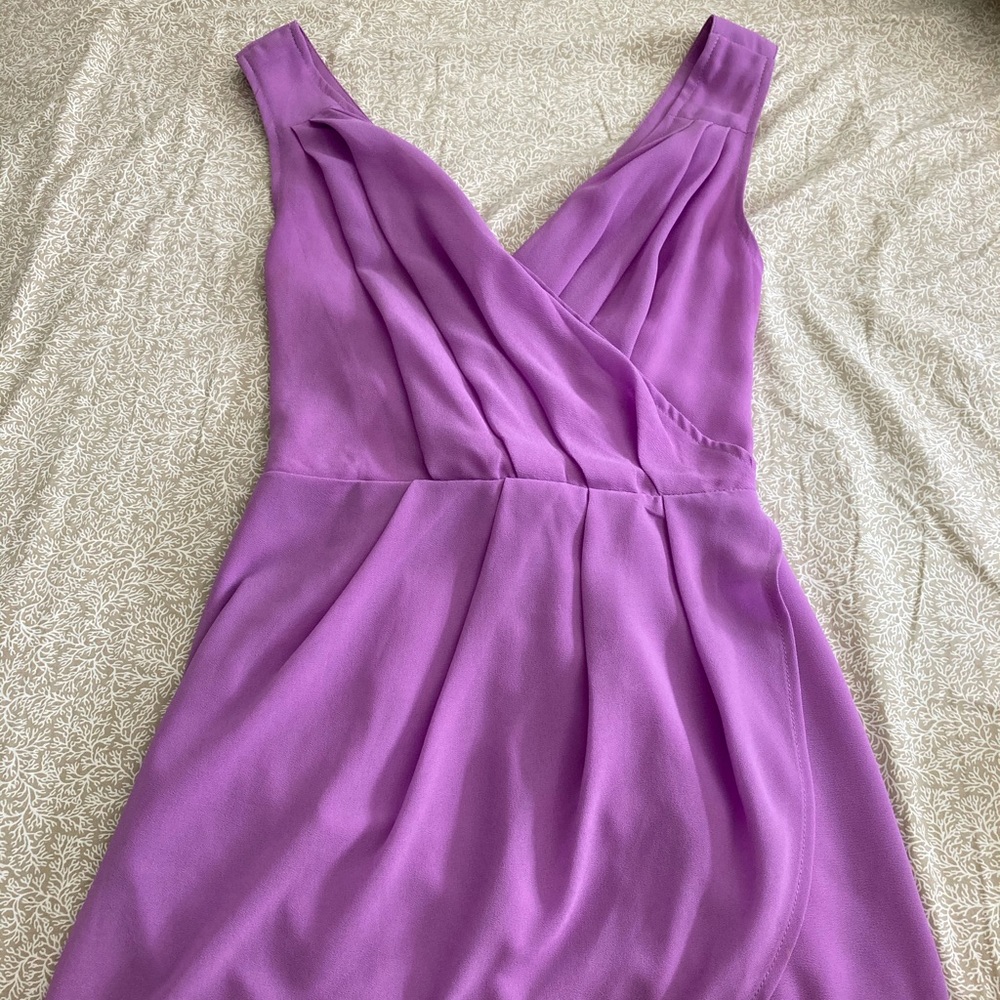 Tobi Purple Pleated Dress - Gem